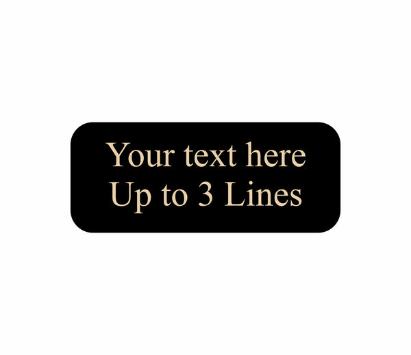 Black Name Plates | Perpetual Plaque – Awards2You