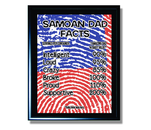 Samoan Dad Facts Sign – Awards2You